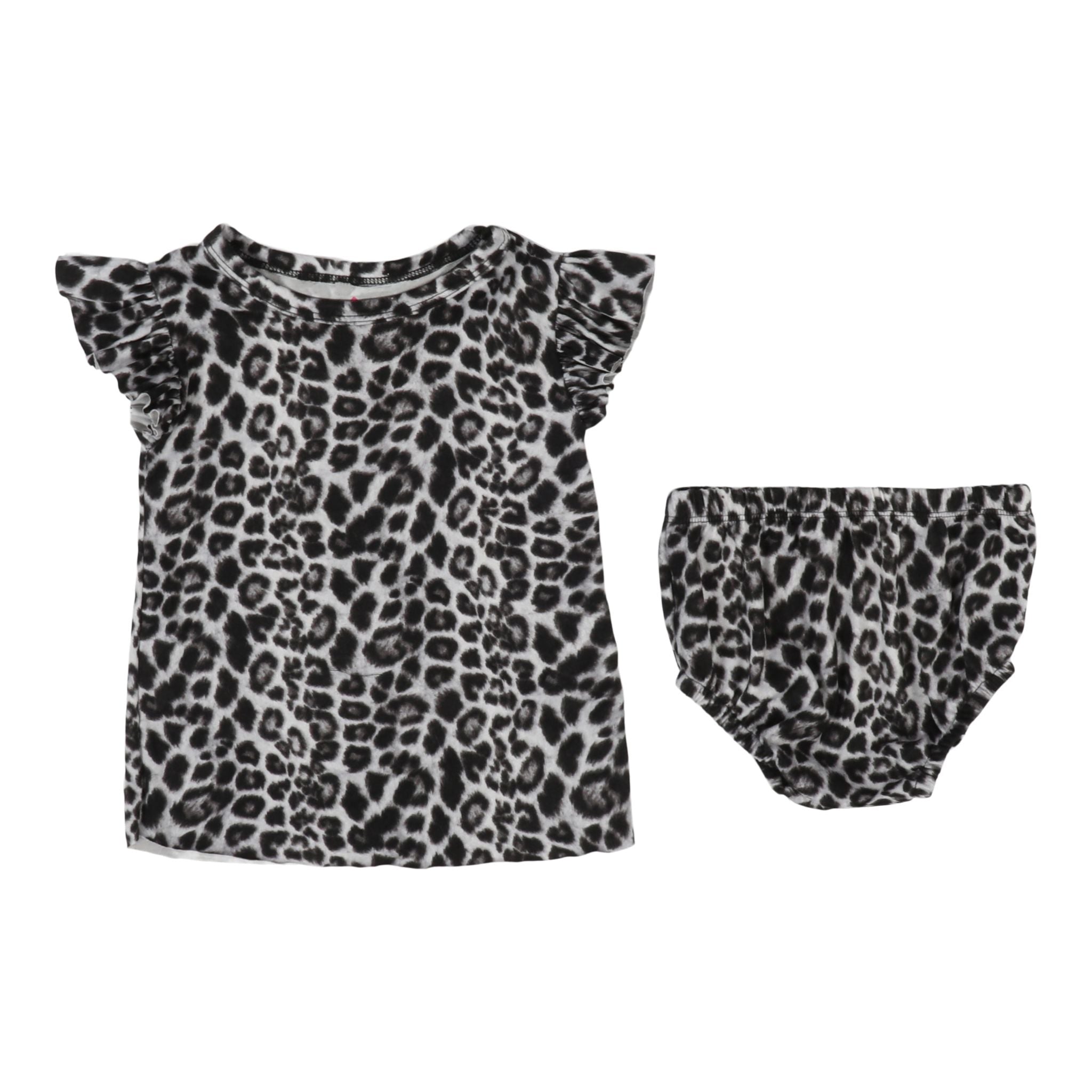2pc Grey Leopard Flutter Tank Diaper Set – Denny's X Lester's