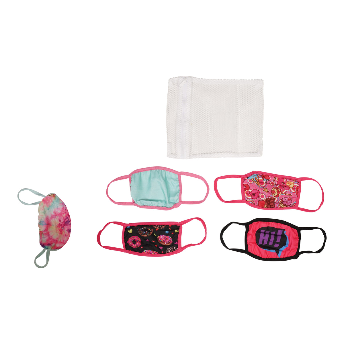 Girls 5 pack Face Mask Donuts Assorted | Denny's