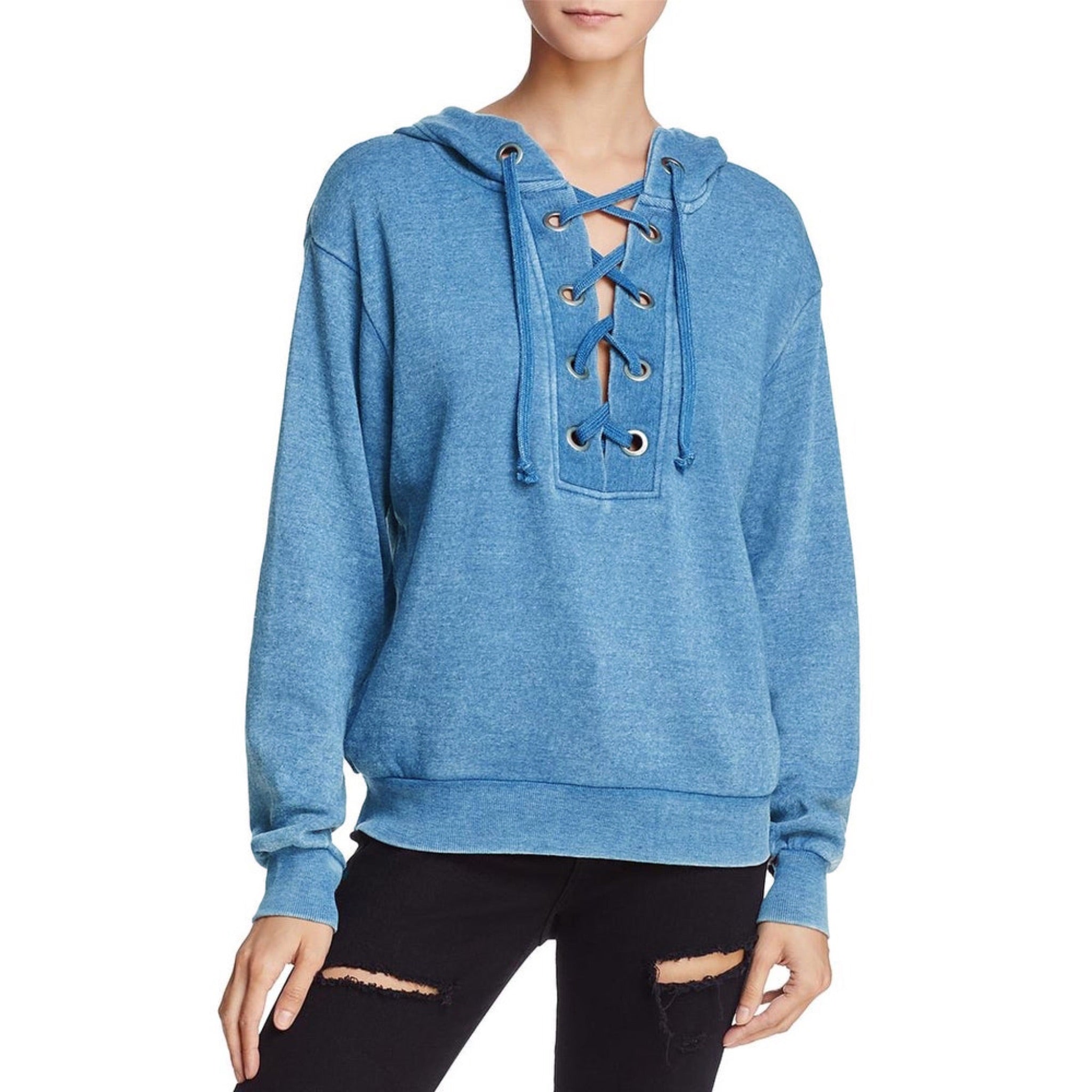 Burnout Lace Up Hoodie – Denny's X Lester's