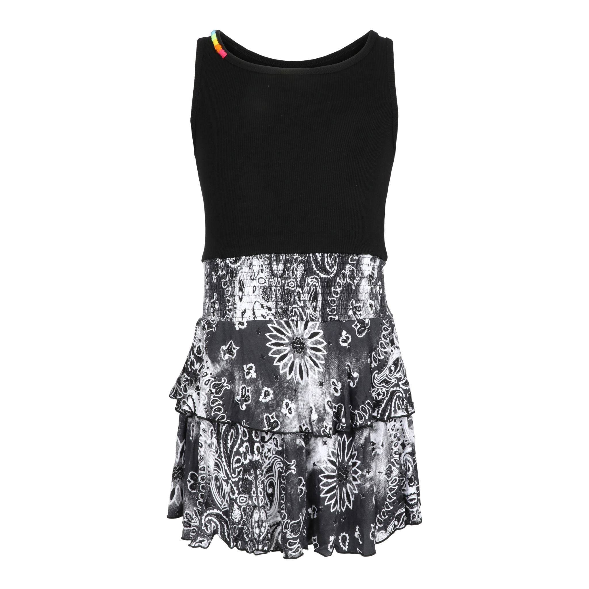 Multi Stitch Rib Tank Bandana Bottom Dress – Denny's X Lester's