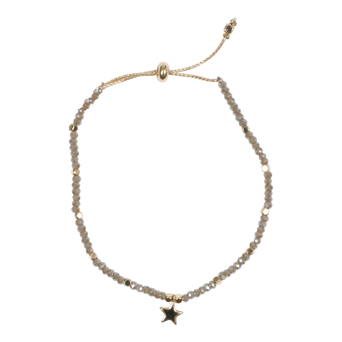 Single Star Beaded Pull String Bracelet | Denny's