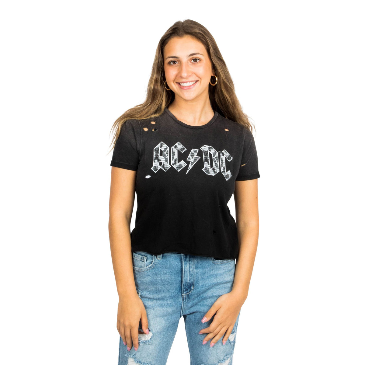 Distressed ACDC Snake Tee | Denny's