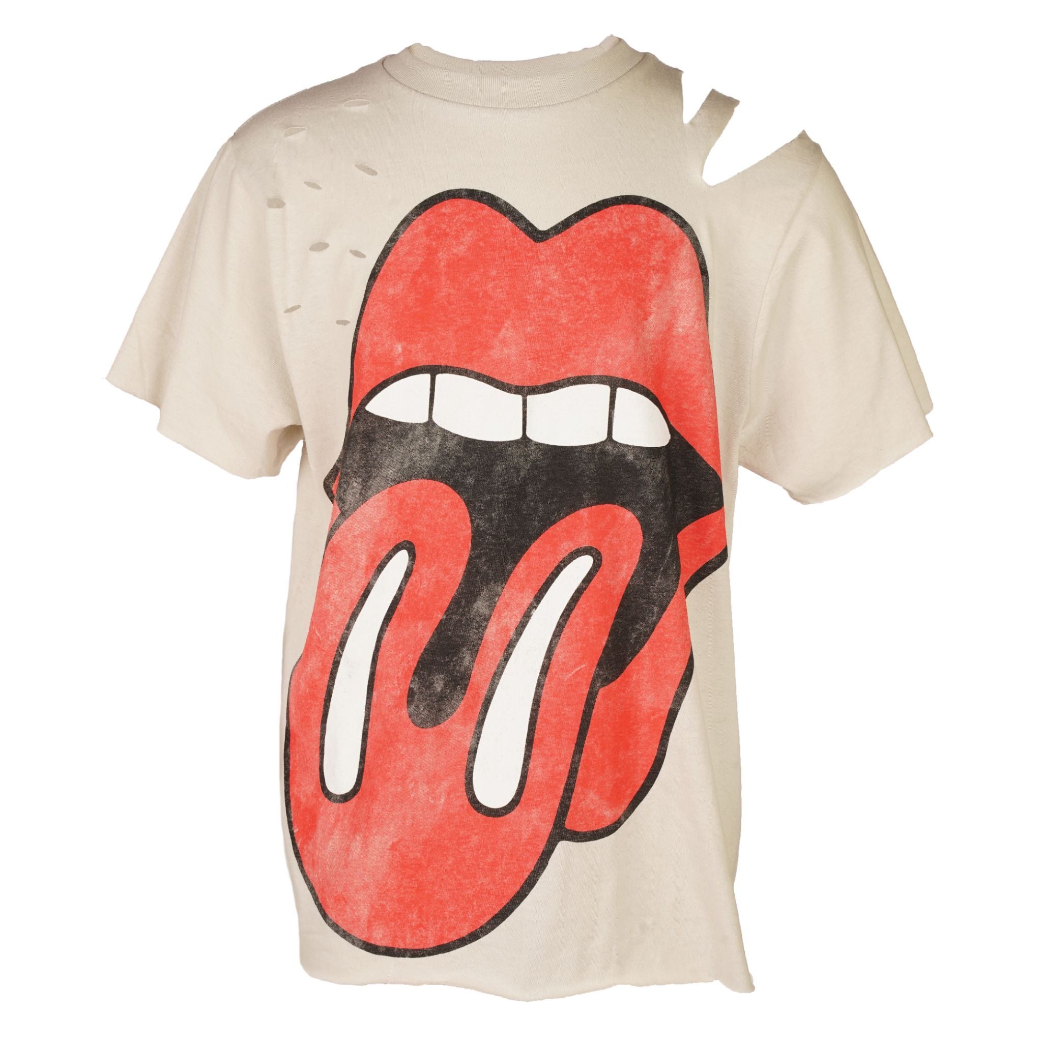Rolling Stones Vintage Crop Ripped Tee – Denny's X Lester's