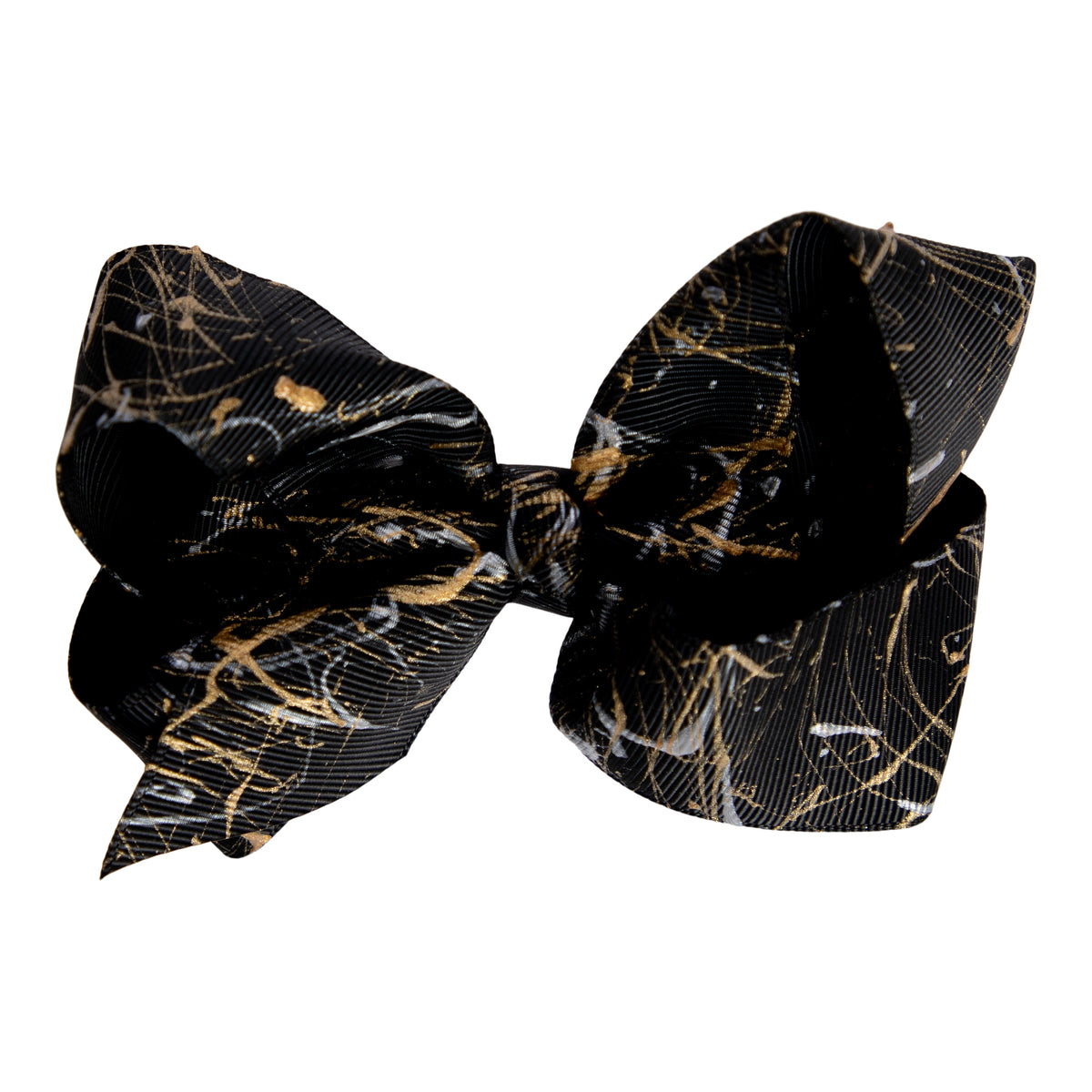 Metallic Splatter 4in Bow | Denny's