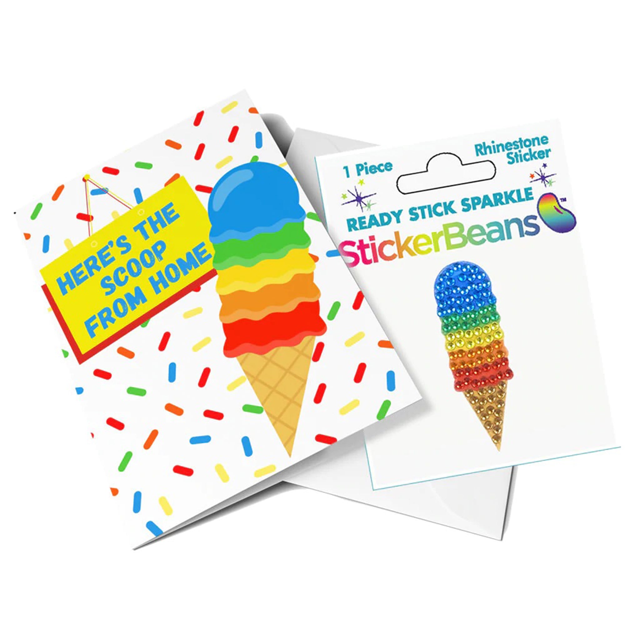 Scoop Greeting Card and Stickerbean Combo – Denny's X Lester's