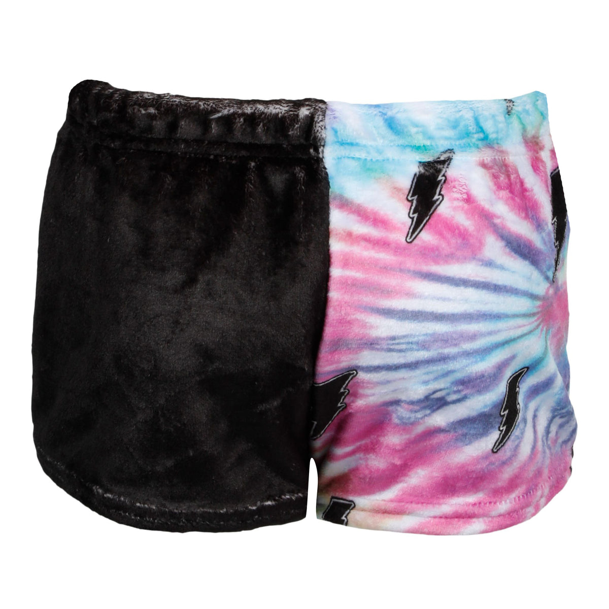 Tie Dye Bolt Fuzzy Short | Denny's