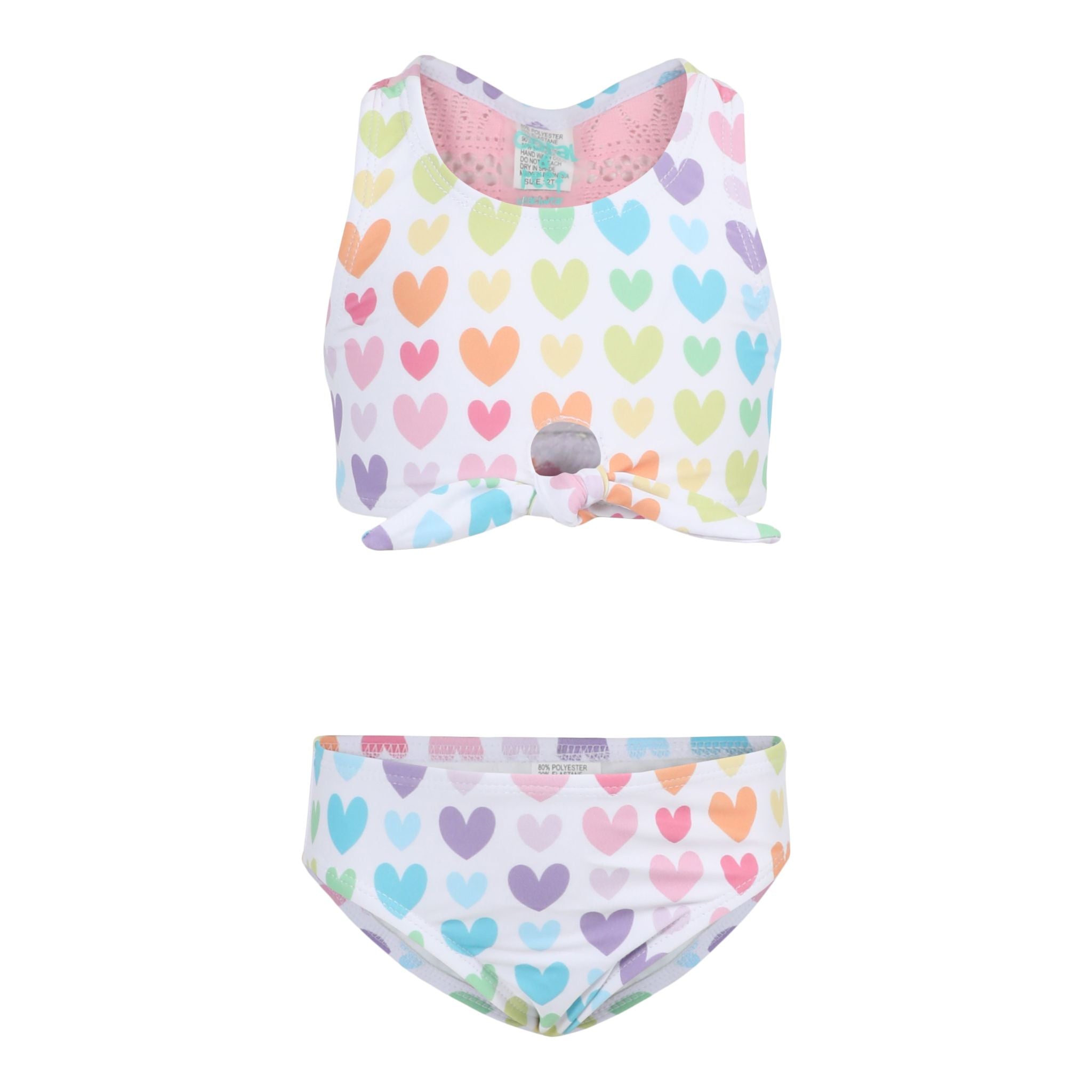Barbie 2pc Tie Front Hearts Bikini – Denny's X Lester's