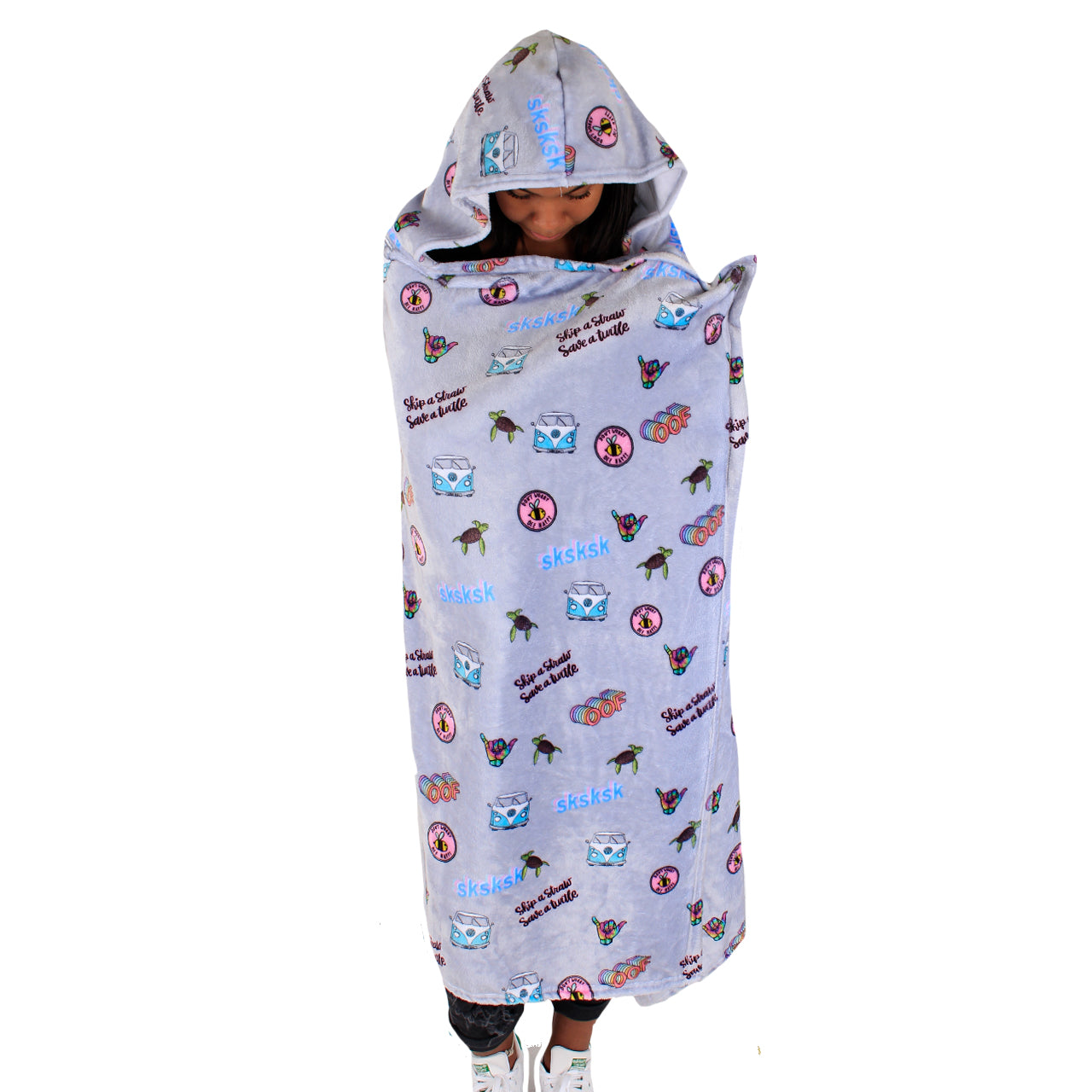 VSCO Fuzzy Hooded Blanket Turtle – Denny's X Lester's