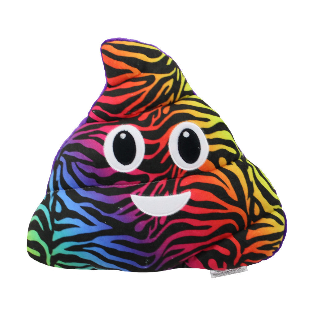 Zebra Print 15inch Poop Pillow – Denny's X Lester's